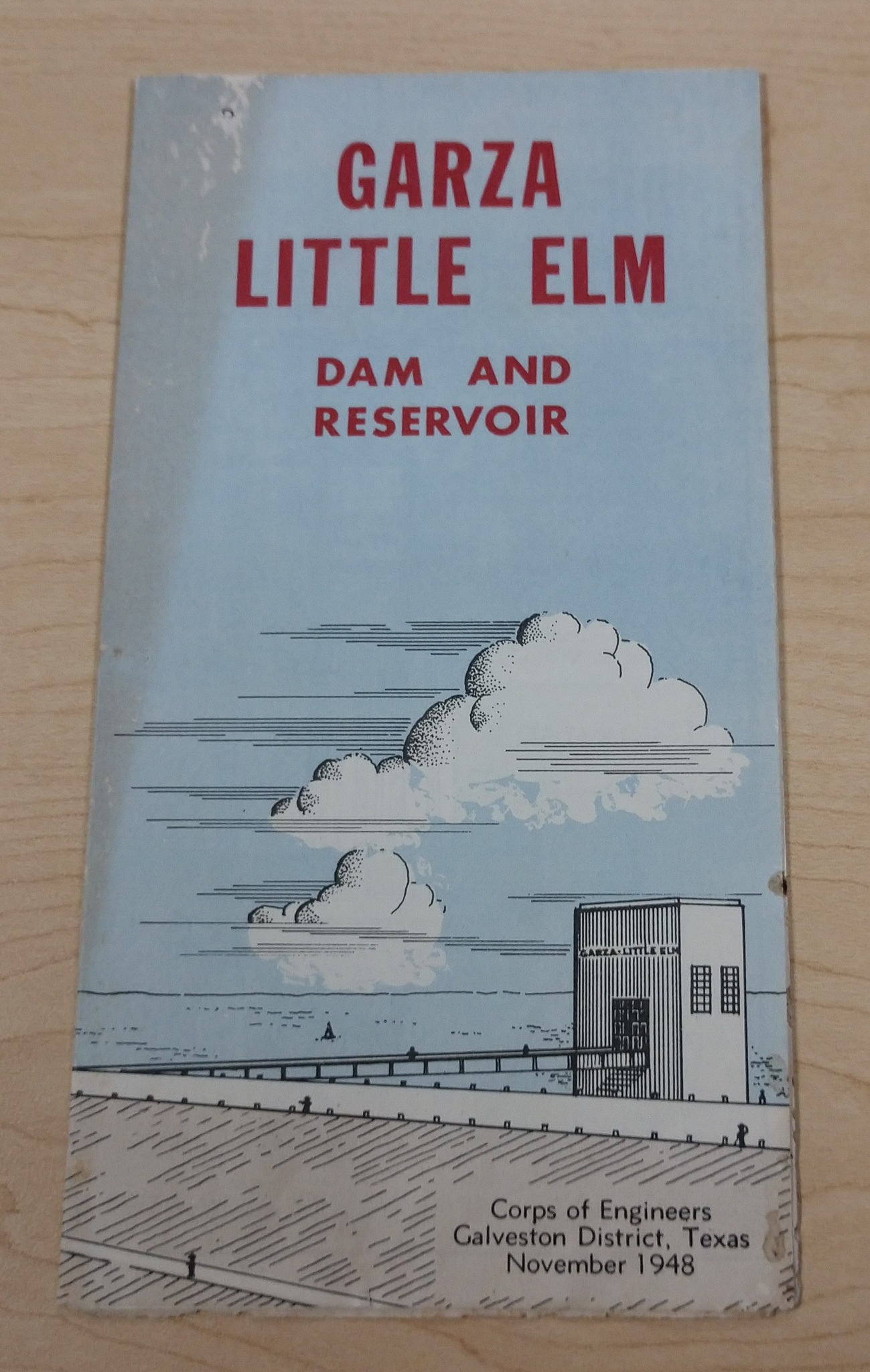 1948 Map – Garza Little Elm Dam and Reservoir - Lewisville 100